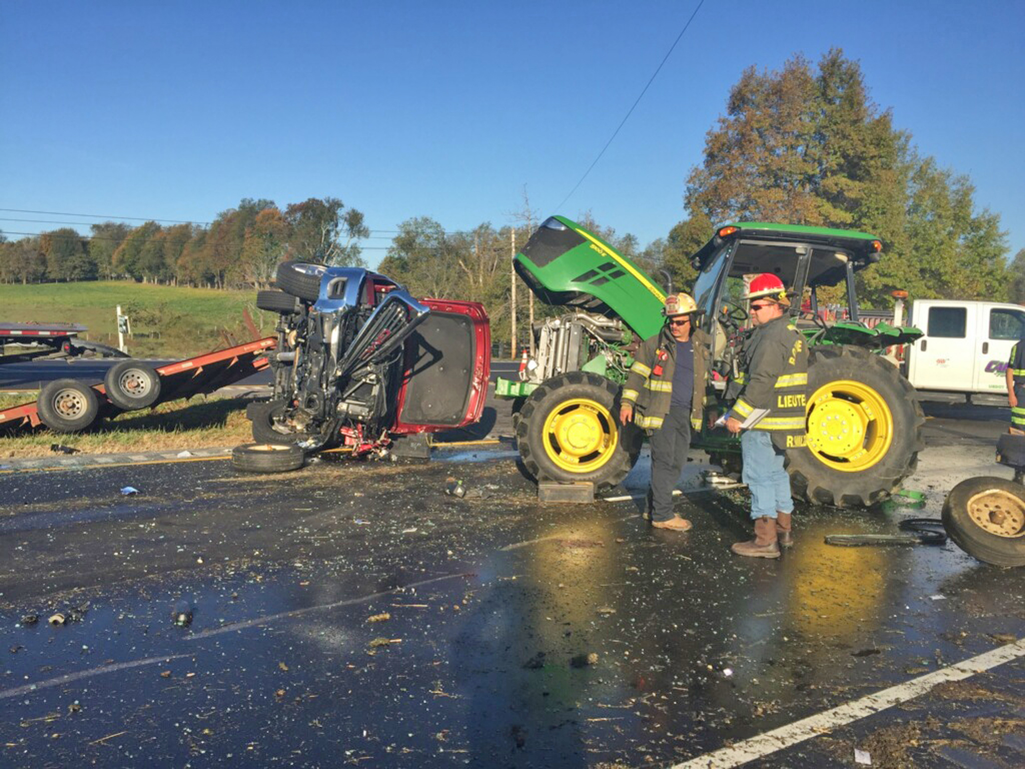 Truck, tractor-involved crash closes U.S. 150 east of Danville | The ...