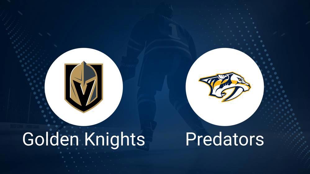 How to Pick the Golden Knights vs. Predators Game with Odds, Spread ...